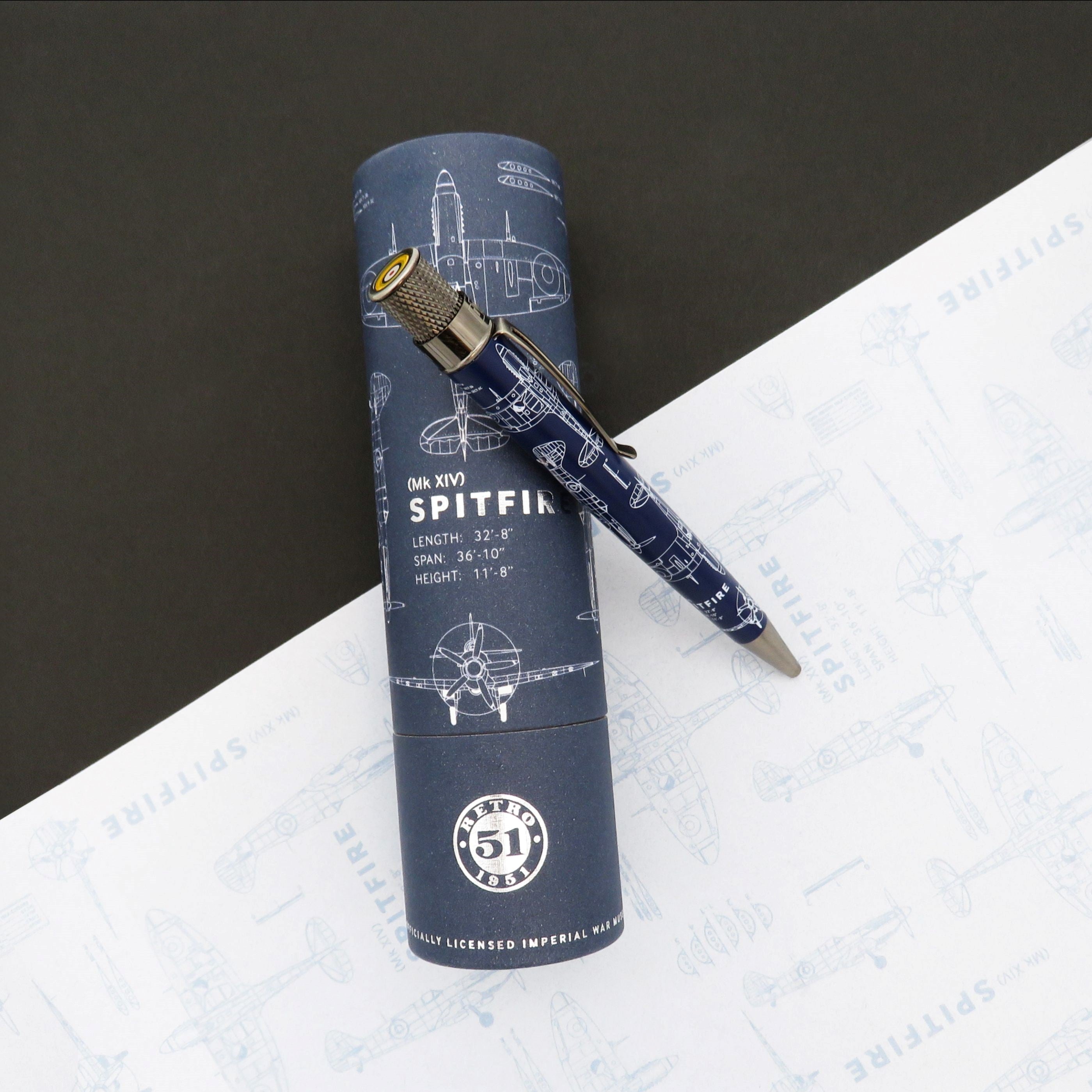 Imperial War Museums - Spitfire Blueprint Rollerball | Pen Place | Pen ...