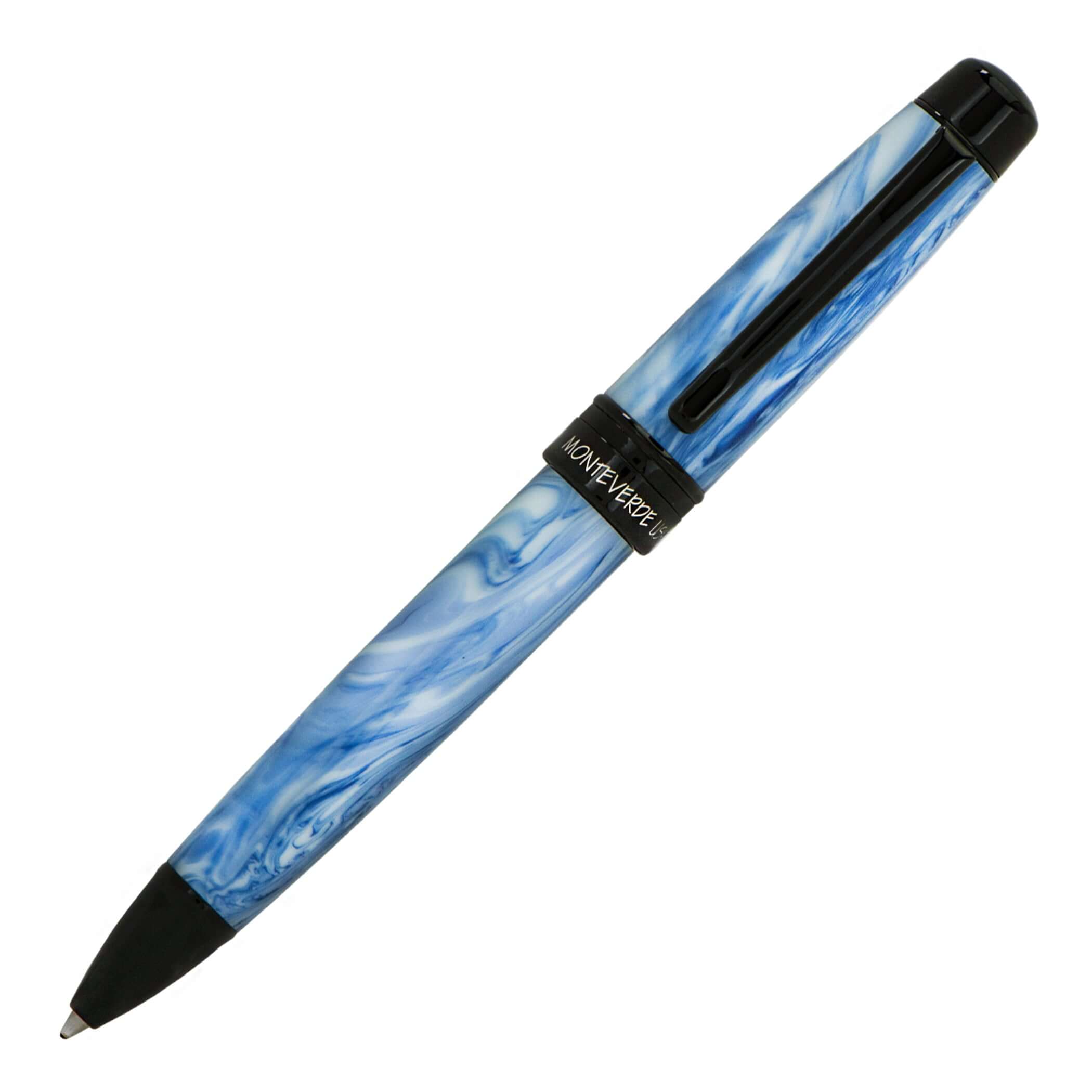 Monteverde Prima Blue Swirl Ballpoint Pen | Pen Place | Pen Store Since ...