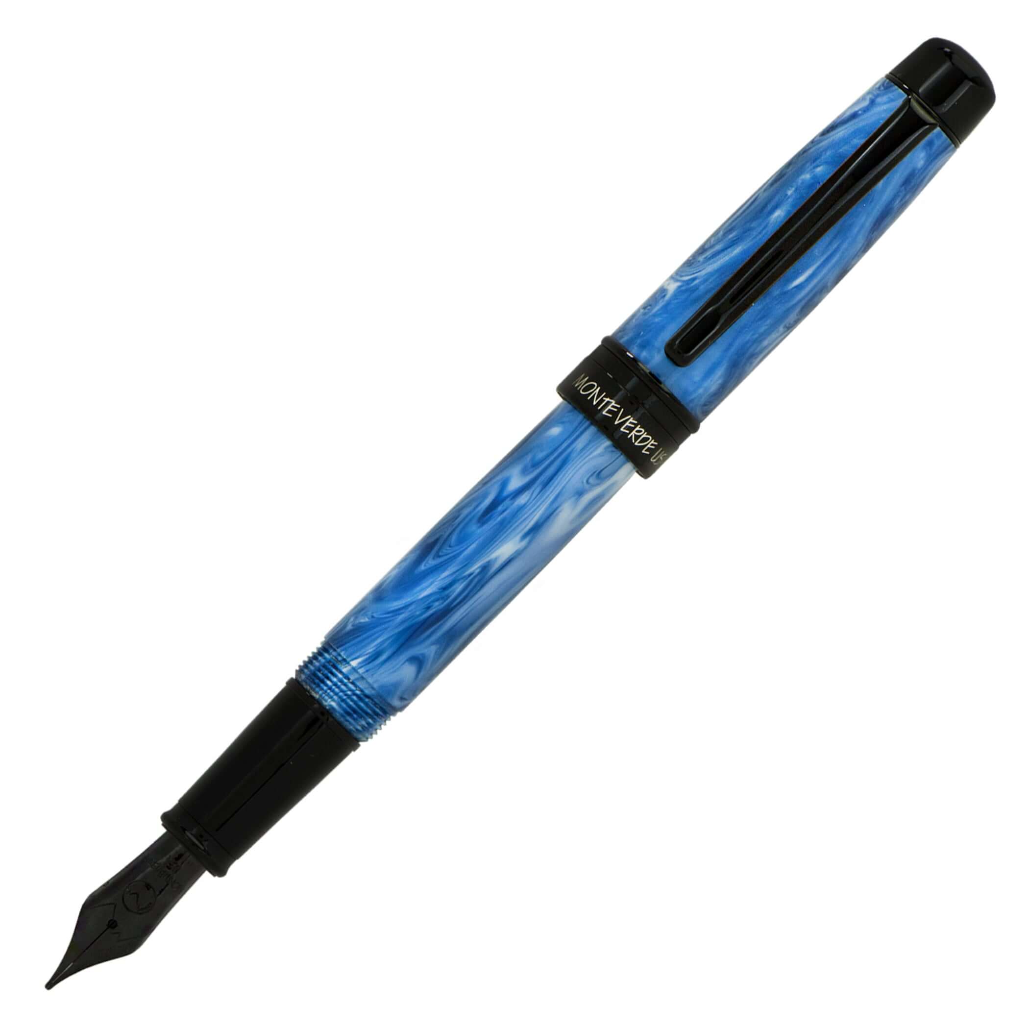 Monteverde Prima Blue Swirl Fountain Pen | Pen Place | Pen Store Since 1968