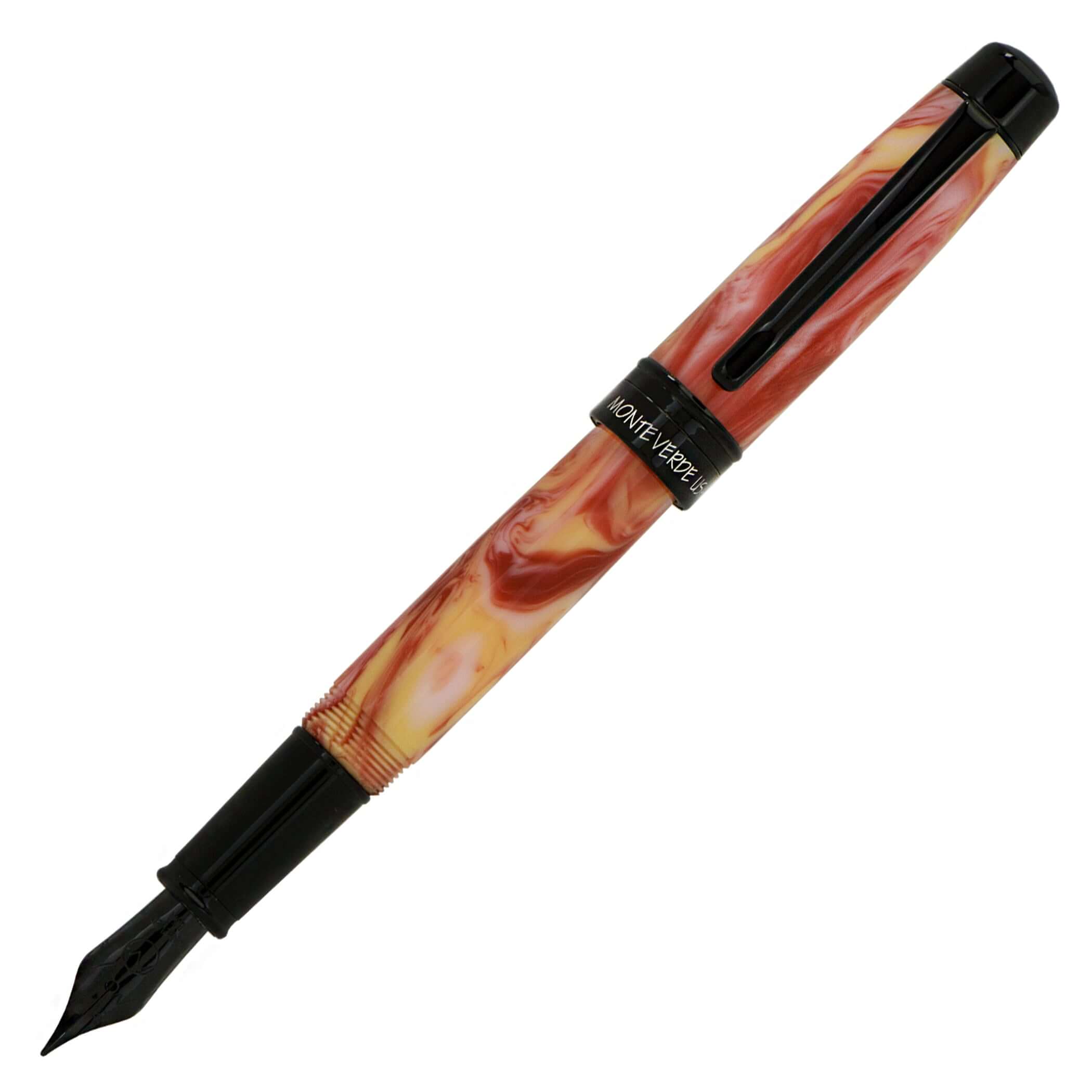 Monteverde Prima Red Swirl Fountain Pen | Pen Place | Pen Store Since 1968