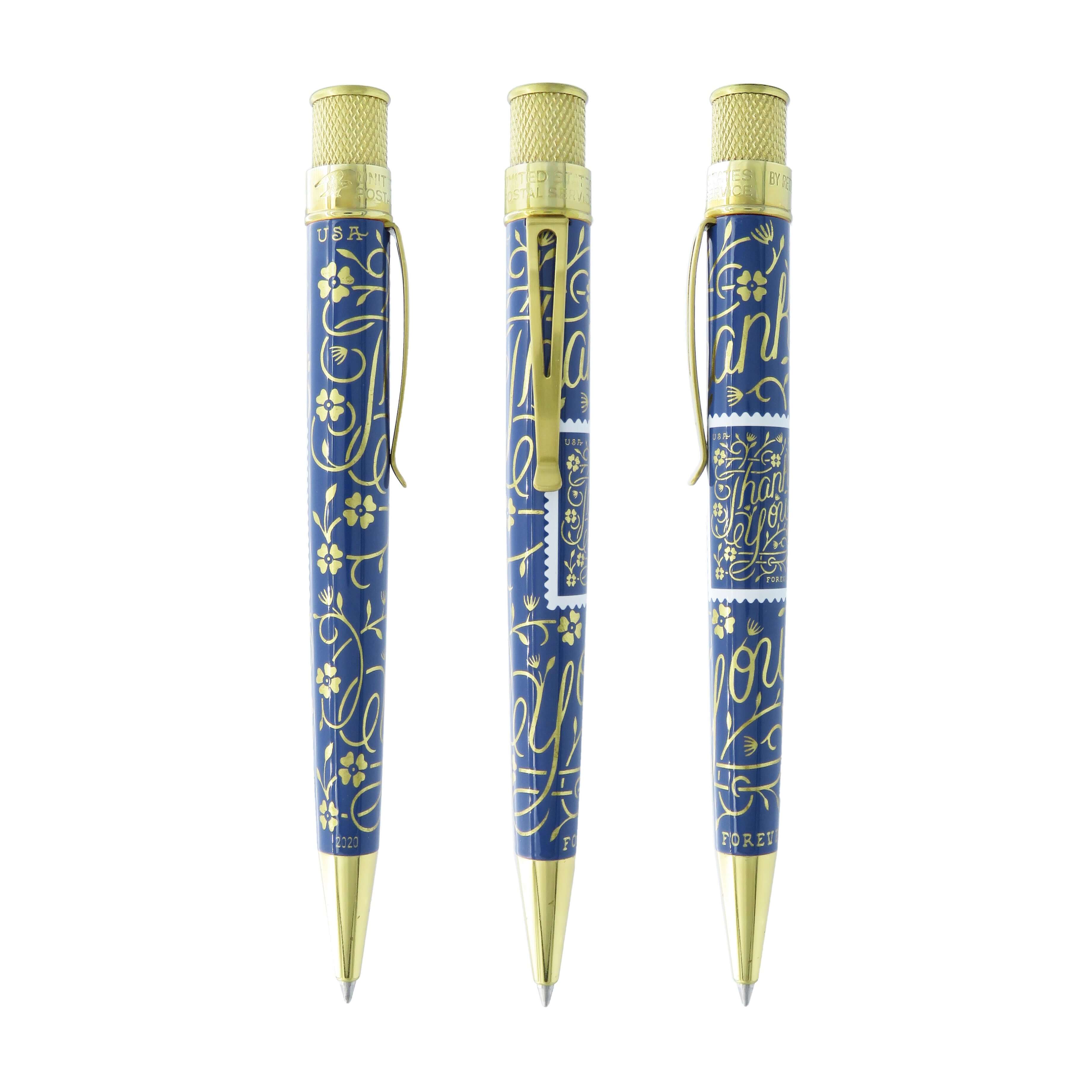 Retro 1951 Tornado U.S. Postal Service Thank You Purple Rollerball Pen ...